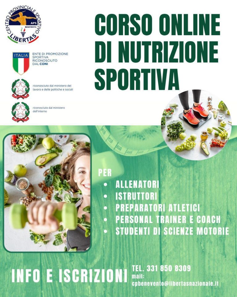 Diventa un Esperto in Nutrizione Sportiva Libertas – Centro Nazionale ...